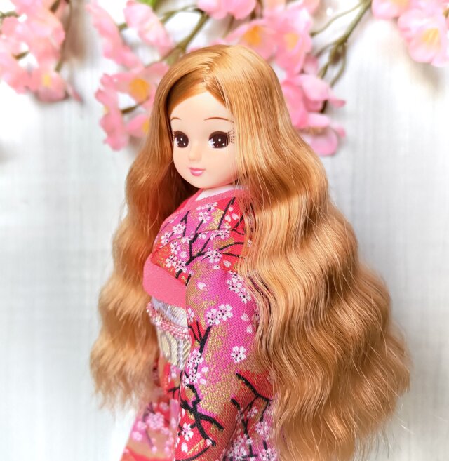 「隠れ里の四季…暁」22cmドール振袖着物 | iichi ハンドメイド・クラフト作品・手仕事品の通販