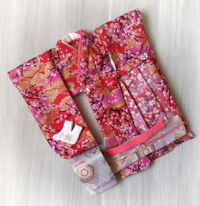 「隠れ里の四季…暁」22cmドール振袖着物 | iichi ハンドメイド・クラフト作品・手仕事品の通販