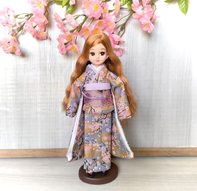 「隠れ里の四季…東雲」22cmドール振袖着物 | iichi ハンドメイド・クラフト作品・手仕事品の通販
