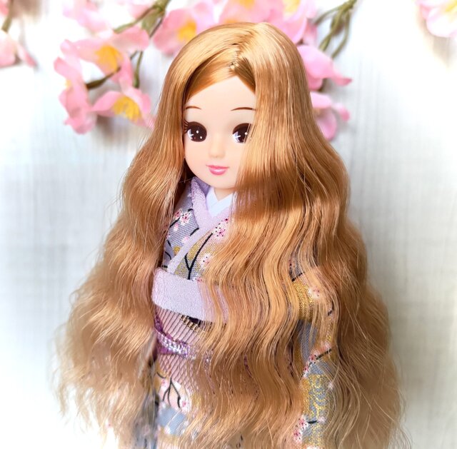 「隠れ里の四季…東雲」22cmドール振袖着物 | iichi ハンドメイド・クラフト作品・手仕事品の通販