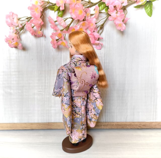 「隠れ里の四季…東雲」22cmドール振袖着物 | iichi ハンドメイド・クラフト作品・手仕事品の通販