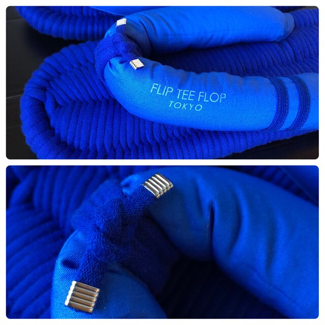 No.133【FLIP TEE FLOP】26cm 上質なJonoJonoを使った布ぞうり ブルー系ワントーン | iichi ハンドメイド・クラフト作品・手仕事品の通販