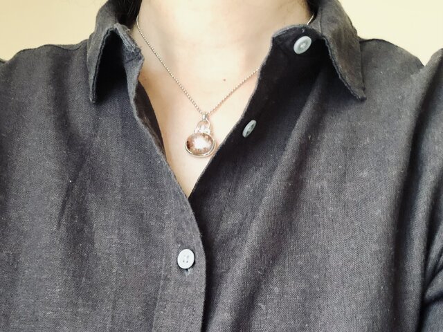 うめむらさき ガーデンクォーツネックレス silver | iichi ハンドメイド・クラフト作品・手仕事品の通販