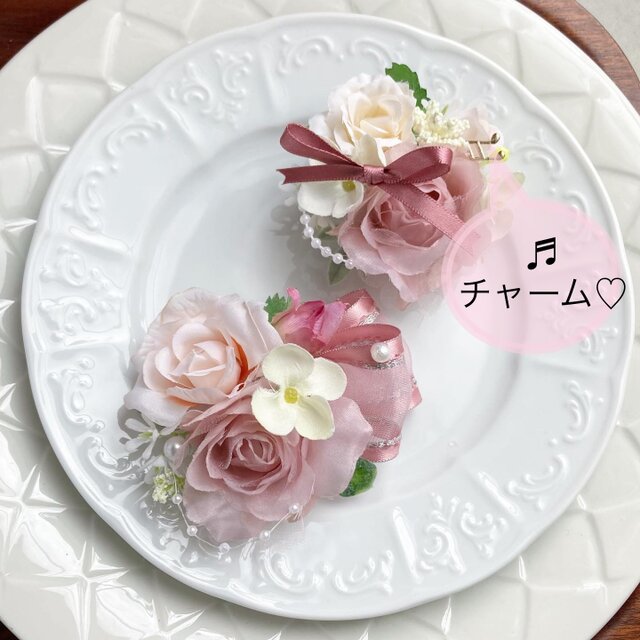 卒入学式に 春色の2way親子コサージュ148.149 | iichi ハンドメイド・クラフト作品・手仕事品の通販