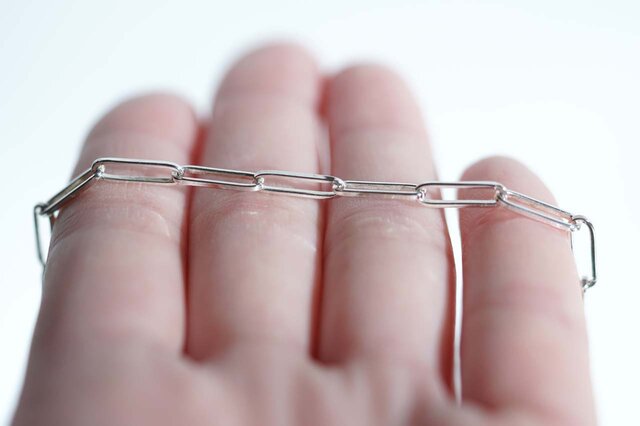 SILVER925 ロングチェーンネックレス 40cm | iichi 日々の暮らしを心地よくするハンドメイドやアンティークのマーケットプレイス