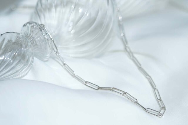 SILVER925 ロングチェーンネックレス 40cm | iichi 日々の暮らしを心地よくするハンドメイドやアンティークのマーケットプレイス