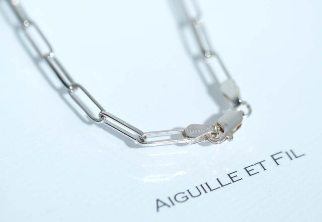 SILVER925 ロングチェーンネックレス 40cm | iichi 日々の暮らしを心地よくするハンドメイドやアンティークのマーケットプレイス