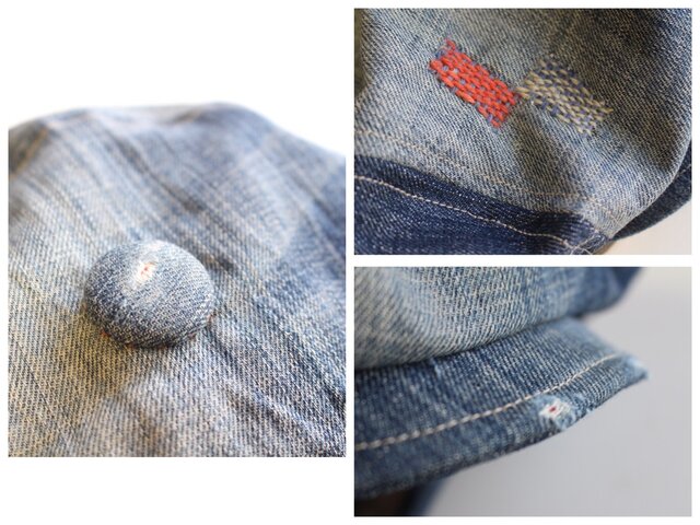 BALLOON | DARNING DENIM 56-58cm | iichi ハンドメイド・クラフト作品・手仕事品の通販