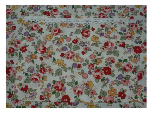 PURE*角丸のトートバッグ*チェック×花柄 アルファベット『U』 | iichi ハンドメイド・クラフト作品・手仕事品の通販