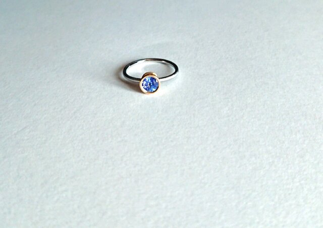 希少 夜×睡蓮の池なバイカラータンザナイト K18 Pt900 リング | iichi ハンドメイド・クラフト作品・手仕事品の通販