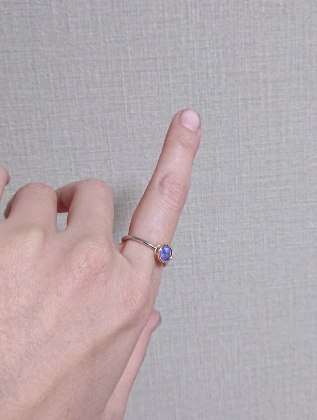 希少 夜×睡蓮の池なバイカラータンザナイト K18 Pt900 リング | iichi ハンドメイド・クラフト作品・手仕事品の通販