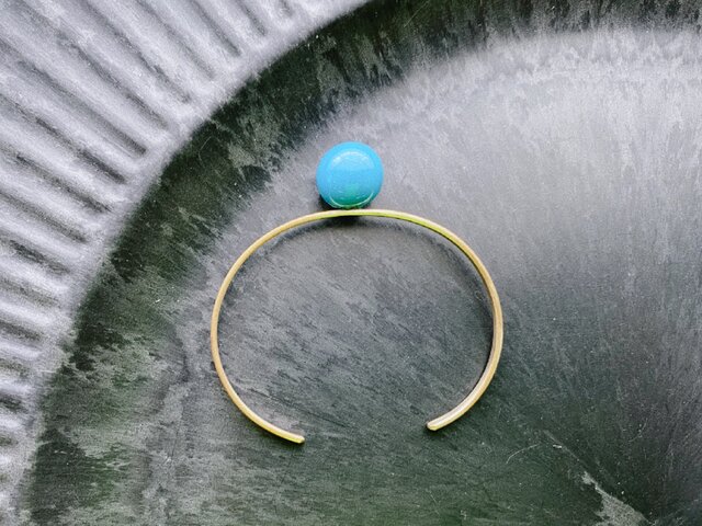 19. Satellite open bangle | iichi ハンドメイド・クラフト作品・手仕事品の通販