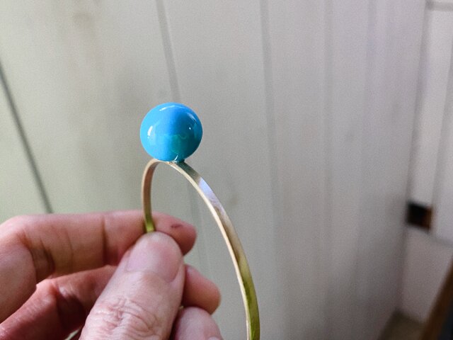 19. Satellite open bangle | iichi ハンドメイド・クラフト作品・手仕事品の通販