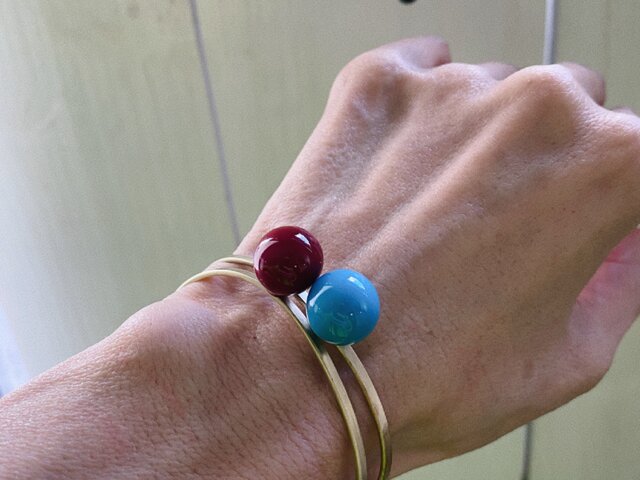 19. Satellite open bangle | iichi ハンドメイド・クラフト作品・手仕事品の通販