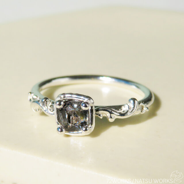 スピネル リング / Botanical Black Spinel Ring | iichi ハンドメイド・クラフト作品・手仕事品の通販