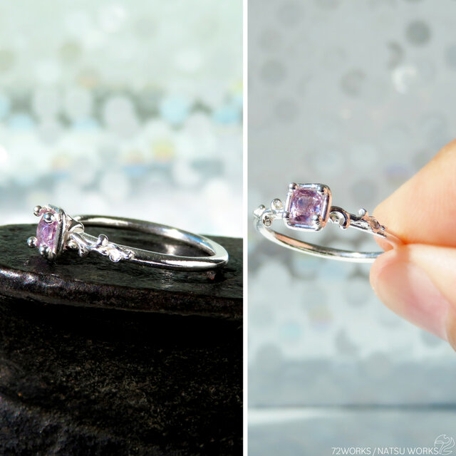 スピネル リング / Botanical Purple Spinel Ring | iichi ハンドメイド・クラフト作品・手仕事品の通販