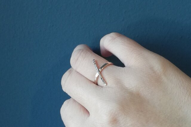 K18 12+1 b-diamond ring | iichi ハンドメイド・クラフト作品・手仕事品の通販