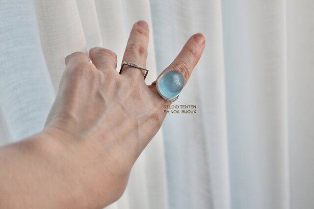 [人魚のaquamarine]ring | iichi ハンドメイド・クラフト作品・手仕事品の通販