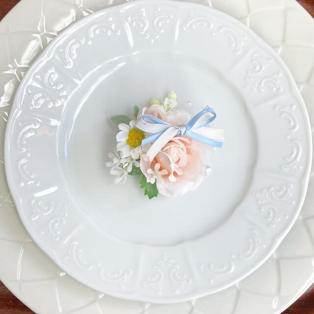 ママとリンク ローズと桜 春色の親子コサージュ120.121 | iichi ハンドメイド・クラフト作品・手仕事品の通販
