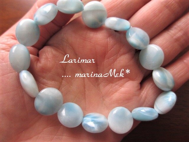 【marinMek*】ラリマーブレスレット | iichi ハンドメイド・クラフト作品・手仕事品の通販