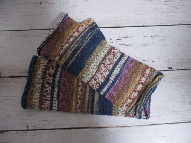 手編みハンドウォーマー Opal KFS 179 Karamell | iichi ハンドメイド・クラフト作品・手仕事品の通販