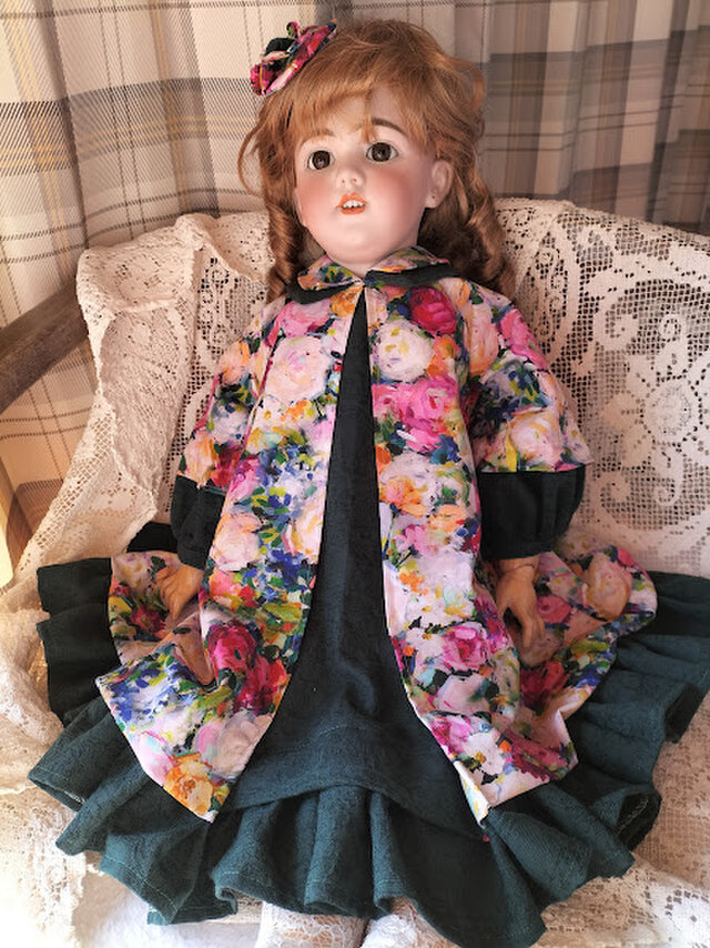 ドール背丈65～68cm用 カラフル着重ね風ドレスと髪飾り | iichi ハンドメイド・クラフト作品・手仕事品の通販