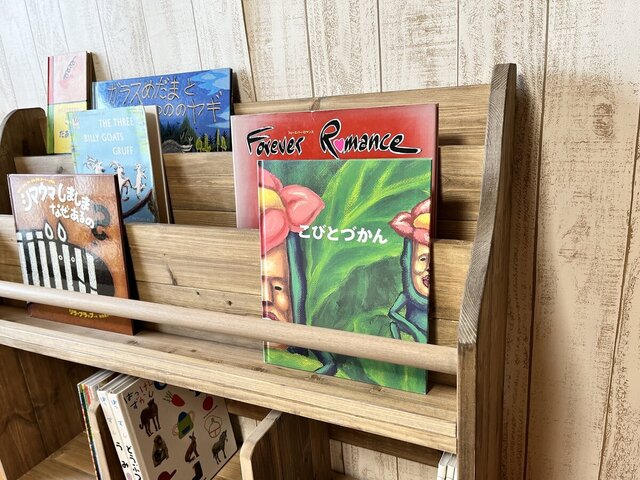 【限定1台 早期発送】*仕切り付き 表紙の見える絵本棚 絵本棚 ウォールナット~90* | iichi ハンドメイド・クラフト作品・手仕事品の通販