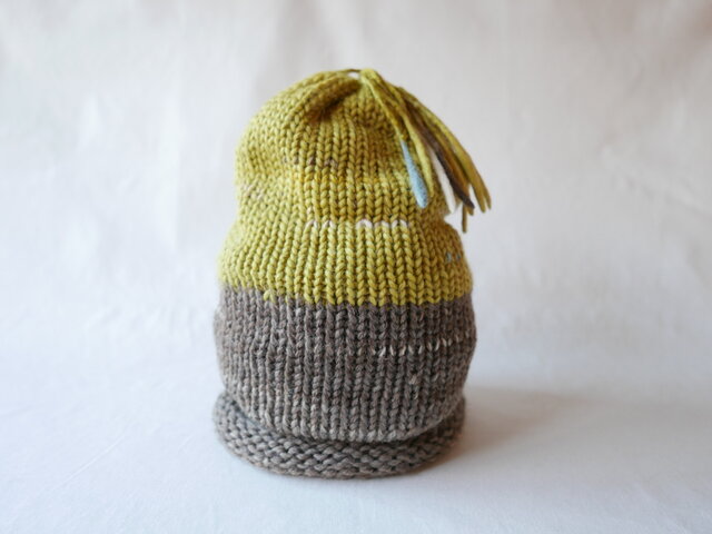 knit cap 「Craspedia globosa」 | iichi 日々の暮らしを心地よくするハンドメイドやアンティークのマーケットプレイス