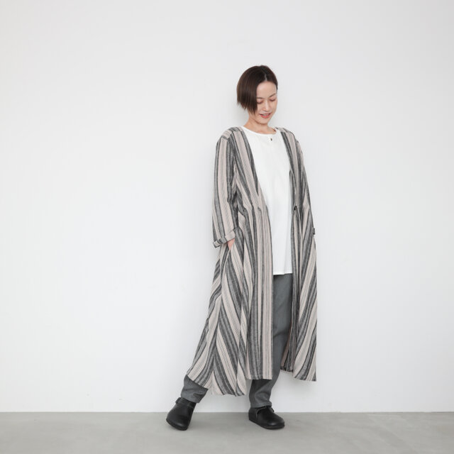 long gown / linencotton no2 | iichi ハンドメイド・クラフト作品・手仕事品の通販