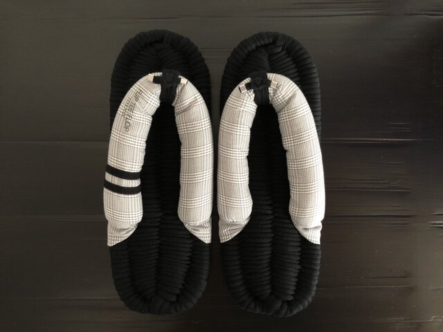 No.142【FLIP TEE FLOP】26cm《グレンチェック》上質なJonoJono使用 | iichi ハンドメイド・クラフト作品・手仕事品の通販