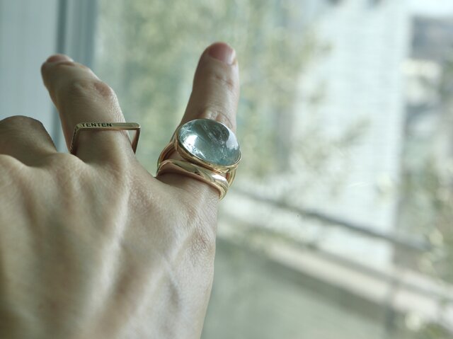 K10[人魚のaquamarine]ring | iichi 日々の暮らしを心地よくするハンドメイドやアンティークのマーケットプレイス