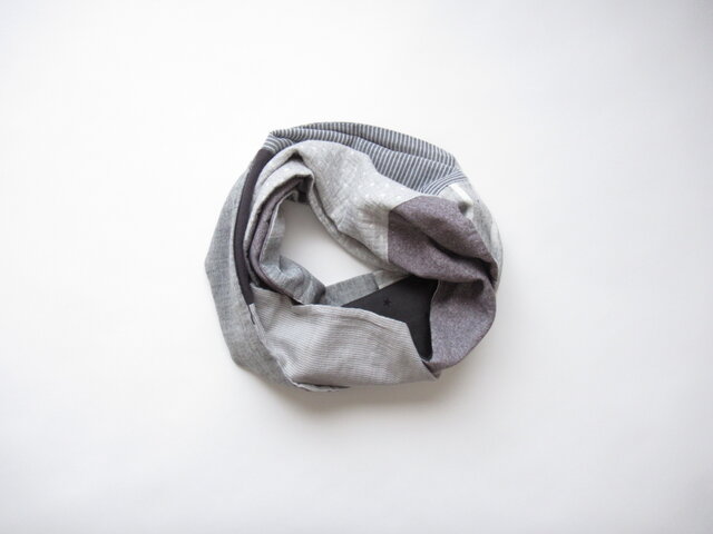 パッチワークのスヌード ダブルガーゼ 33 | iichi 日々の暮らしを心地よくするハンドメイドやアンティークのマーケットプレイス