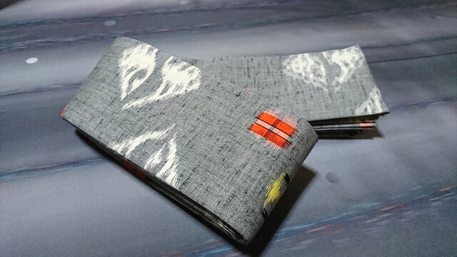 創作帯☆角帯 リバーシブル絣風 巾約10cm | iichi ハンドメイド・クラフト作品・手仕事品の通販