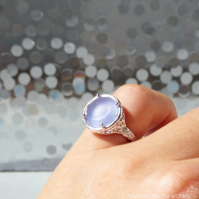 カルセドニーリング / Namibian Chalcedony Ring | iichi ハンドメイド・クラフト作品・手仕事品の通販