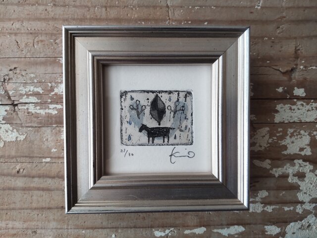 ミニ銅版画『Leaf』 | iichi ハンドメイド・クラフト作品・手仕事品の通販