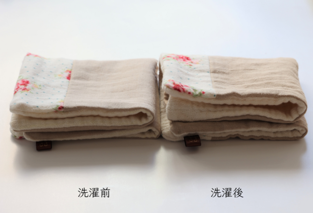 ミルクティー×花柄（正方形）もっちり6重ガーゼとなめらかダブルガーゼ ハンカチタオル | iichi ハンドメイド・クラフト作品・手仕事品の通販