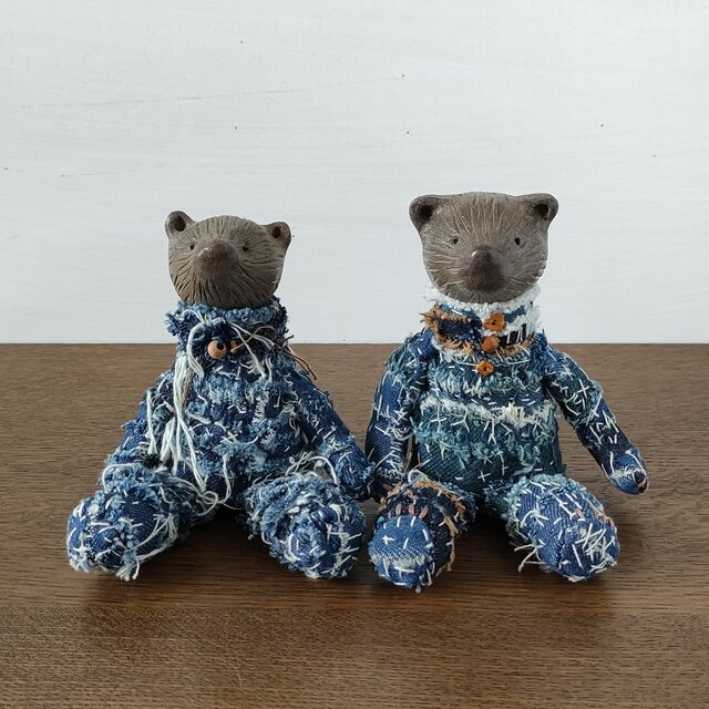 denim bear 1ボタン | iichi 日々の暮らしを心地よくするハンドメイドやアンティークのマーケットプレイス