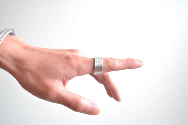 【全2種】幅太アルミオープンリング typeB | iichi ハンドメイド・クラフト作品・手仕事品の通販