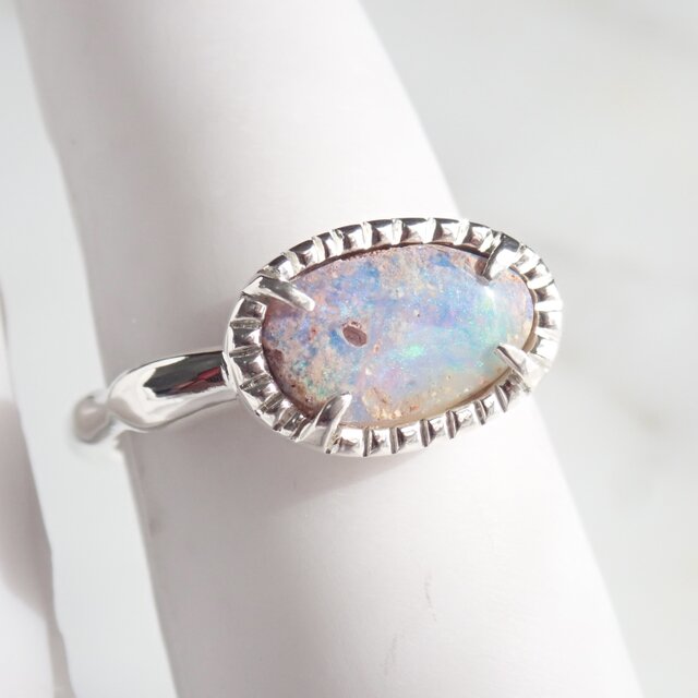 Flow ring ボルダーオパール | iichi ハンドメイド・クラフト作品・手仕事品の通販