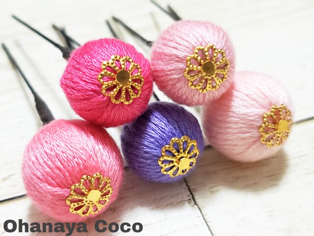 和玉ボール5本Set Bzタイプ④ 髪飾り 成人式 袴 振袖 七五三 | iichi 日々の暮らしを心地よくするハンドメイドやアンティークのマーケットプレイス