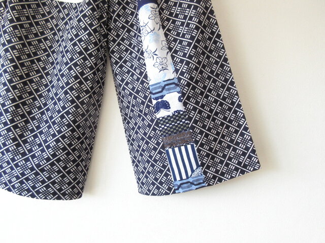 ☆浴衣ガウチョパンツ☆パッチワーク＆刺し子♪/31kg74 | iichi ハンドメイド・クラフト作品・手仕事品の通販