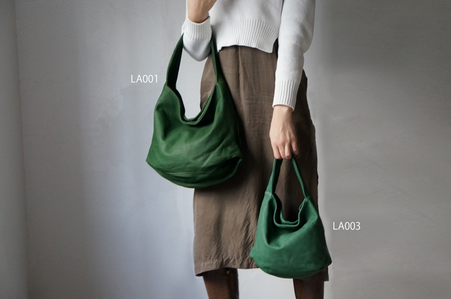 吸い付くようなタッチ感⁂軽く柔らかい袋タイプ・LUA(LA003)＃green⁂ | iichi ハンドメイド・クラフト作品・手仕事品の通販