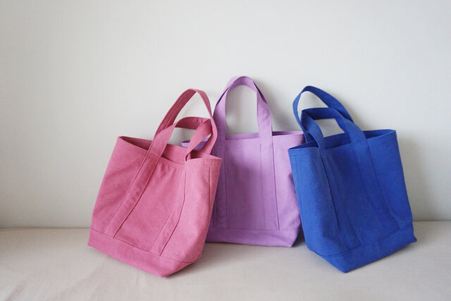 TOTE BAG (L) / royalblue | iichi 日々の暮らしを心地よくするハンドメイドやアンティークのマーケットプレイス