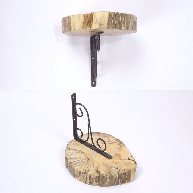 【温泉流木】淡い年輪と色素模様の丸太流木壁掛けラック001おしゃれ足 壁掛け棚 ウォールラック 飾り棚 流木インテリア | iichi 日々の暮らしを心地よくするハンドメイドやアンティークの ...