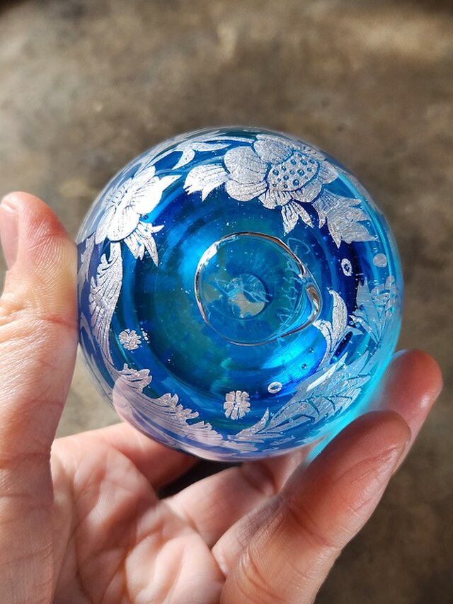 Glassrium mini ～Hummingbird～ スカイブルー① | iichi ハンドメイド・クラフト作品・手仕事品の通販