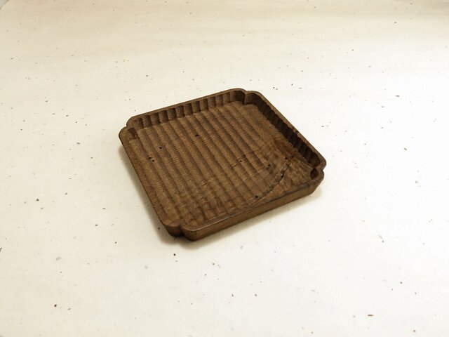 入隅 我谷盆 栗 15×15×2cm ブラウン その1 | iichi ハンドメイド・クラフト作品・手仕事品の通販