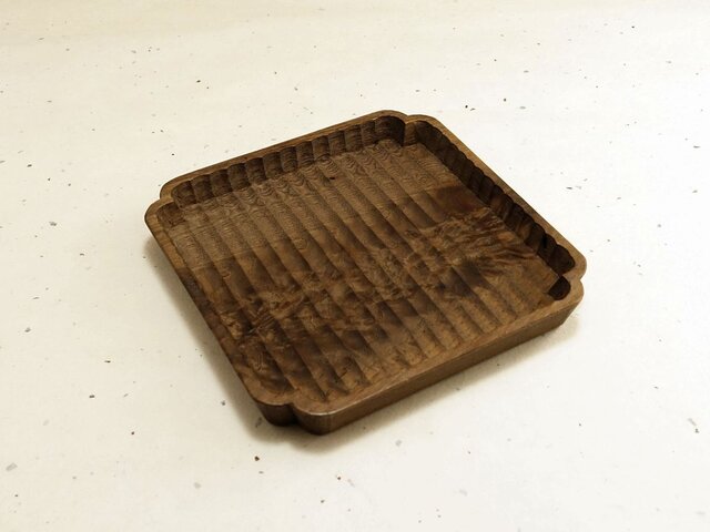 入隅 我谷盆 栗 15×15×2cm ブラウン その3 | iichi ハンドメイド・クラフト作品・手仕事品の通販