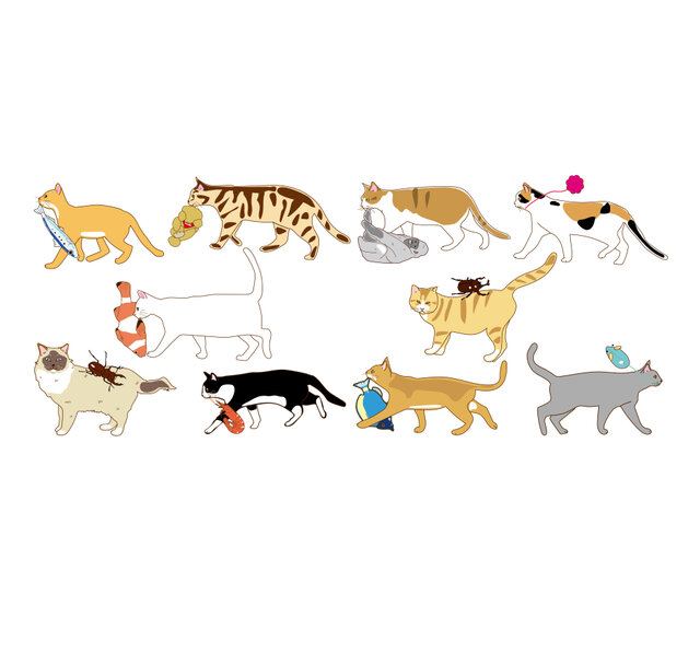 猫マグカップ「Carry it」（何か運んでます） | iichi ハンドメイド・クラフト作品・手仕事品の通販