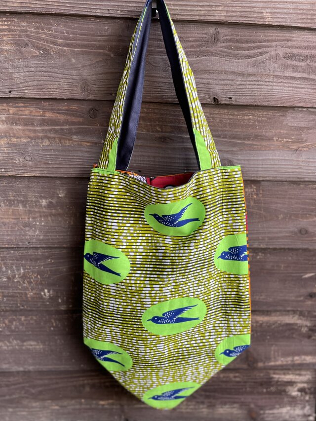 アフリカ布バルーンバッグ | iichi ハンドメイド・クラフト作品・手仕事品の通販