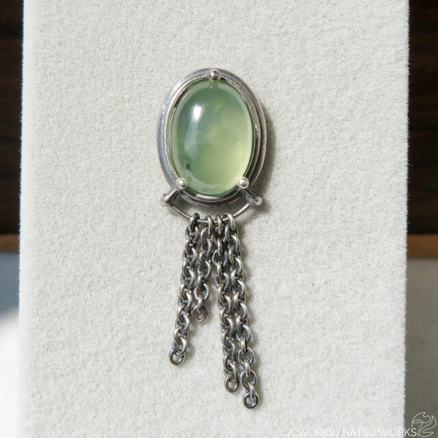 プレナイト ブローチ / Prehnite Brooch | iichi ハンドメイド・クラフト作品・手仕事品の通販